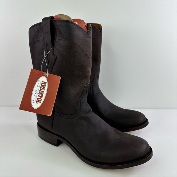 Resistol | Shoes | Mens Lucchese Resistol Dark Brown Roper Boots M06 ...